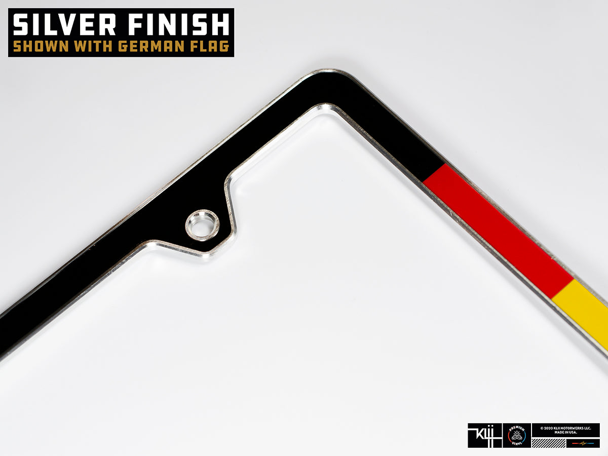 Premium License Plate Frame - Swedish Flag + Prancing Moose – Klii ...