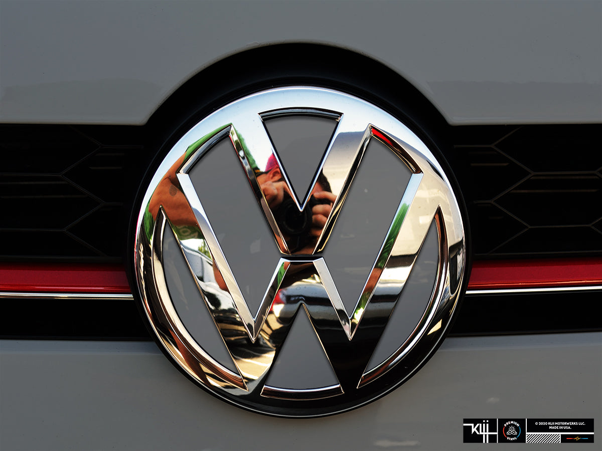 VW Front Badge Insert - Pure Gray – Klii Motorwerkes
