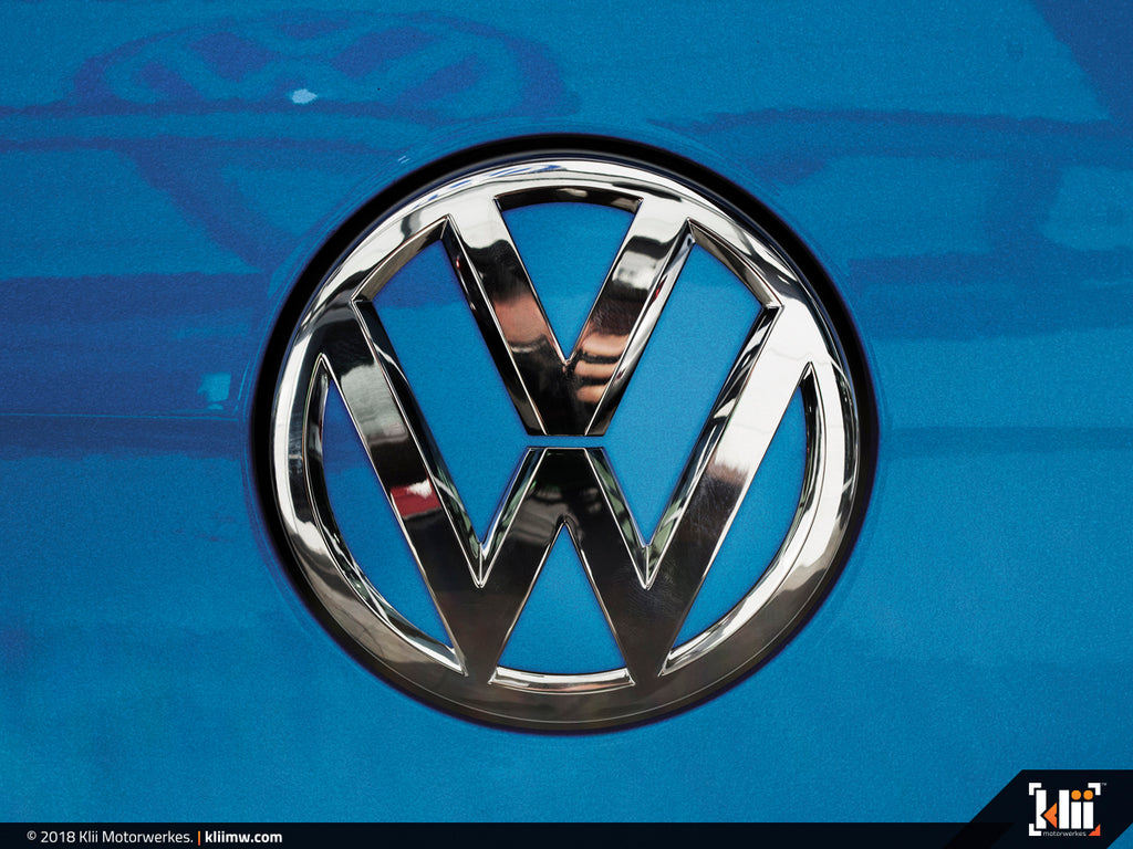 Blue Badge Logo VW Rear Badge Insert Night Blue Metallic – Klii