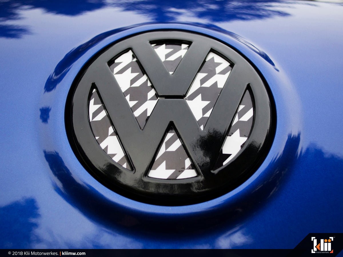 VW Rear Badge Insert - Houndstooth – Klii Motorwerkes