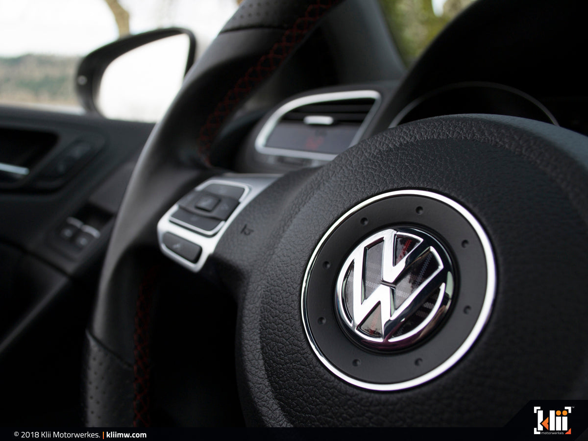 VW Steering Wheel Badge Insert - Mk5 GTI Plaid – Klii Motorwerkes