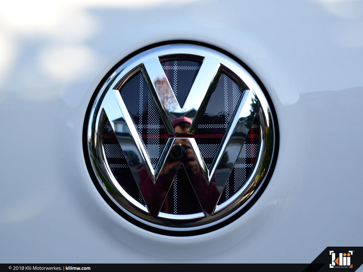 VW Rear Badge Insert - Mk6 GTI Plaid – Klii Motorwerkes